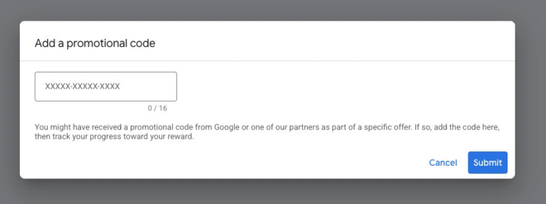 Google Ads Promotional Offers: Get 500$ for free?